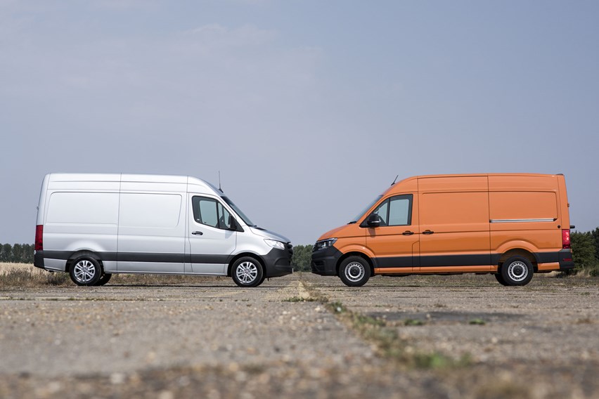 Mercedes Sprinter Vs Vw Crafter Twin Test Review Which Premium Large