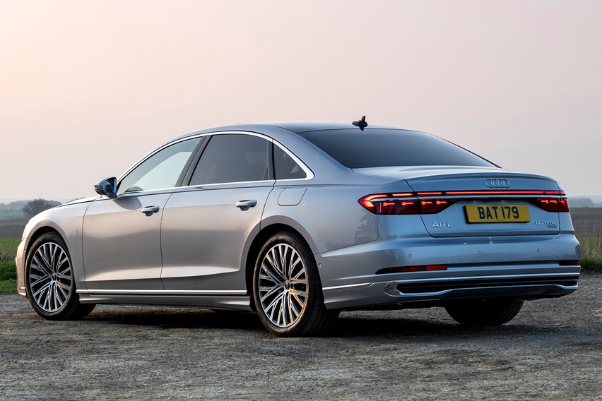 Audi A8 (2022) boot space, practicality and safety | Parkers