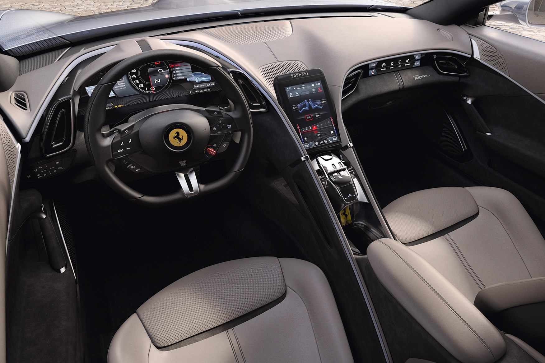 Ferrari Roma (2023) interior, tech and comfort | Parkers