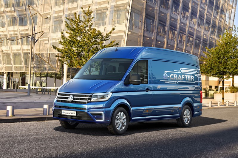 VW e-Crafter electric large van makes UK debut at CV Show 2018