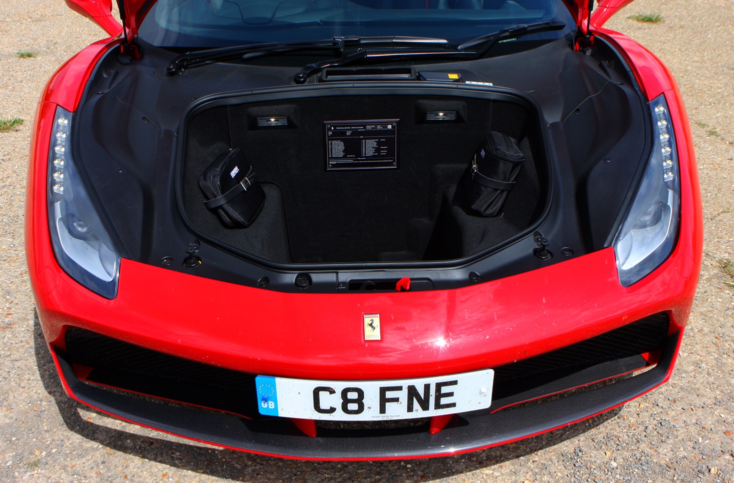 Ferrari 488 (2026) boot space & practicality