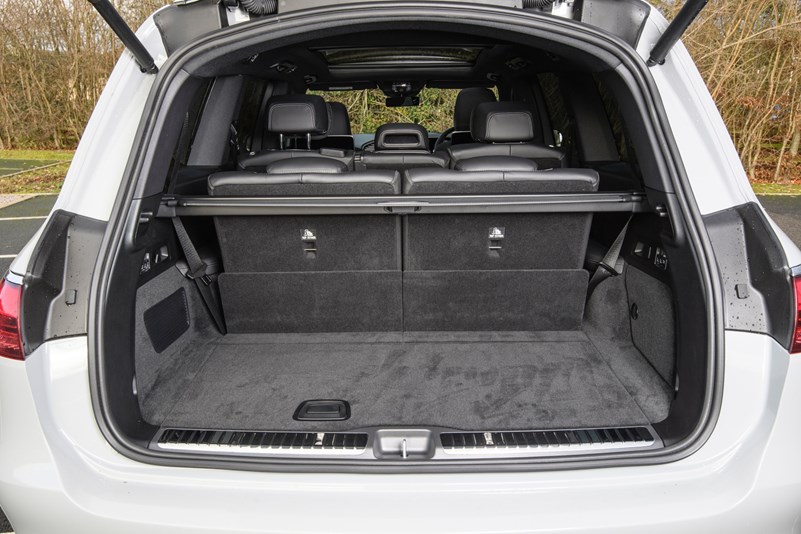 Mercedes-Benz GLS (2024) boot space & practicality
