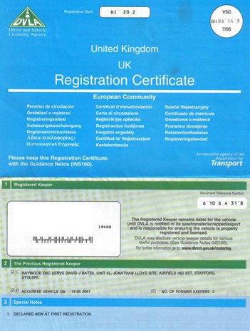 How to change the registered keeper of a car | Parkers