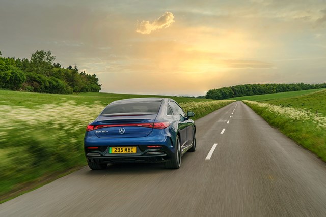 Mercedes-Benz EQE (2023) boot space & practicality