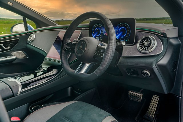 Mercedes-Benz EQE (2025) boot space & practicality