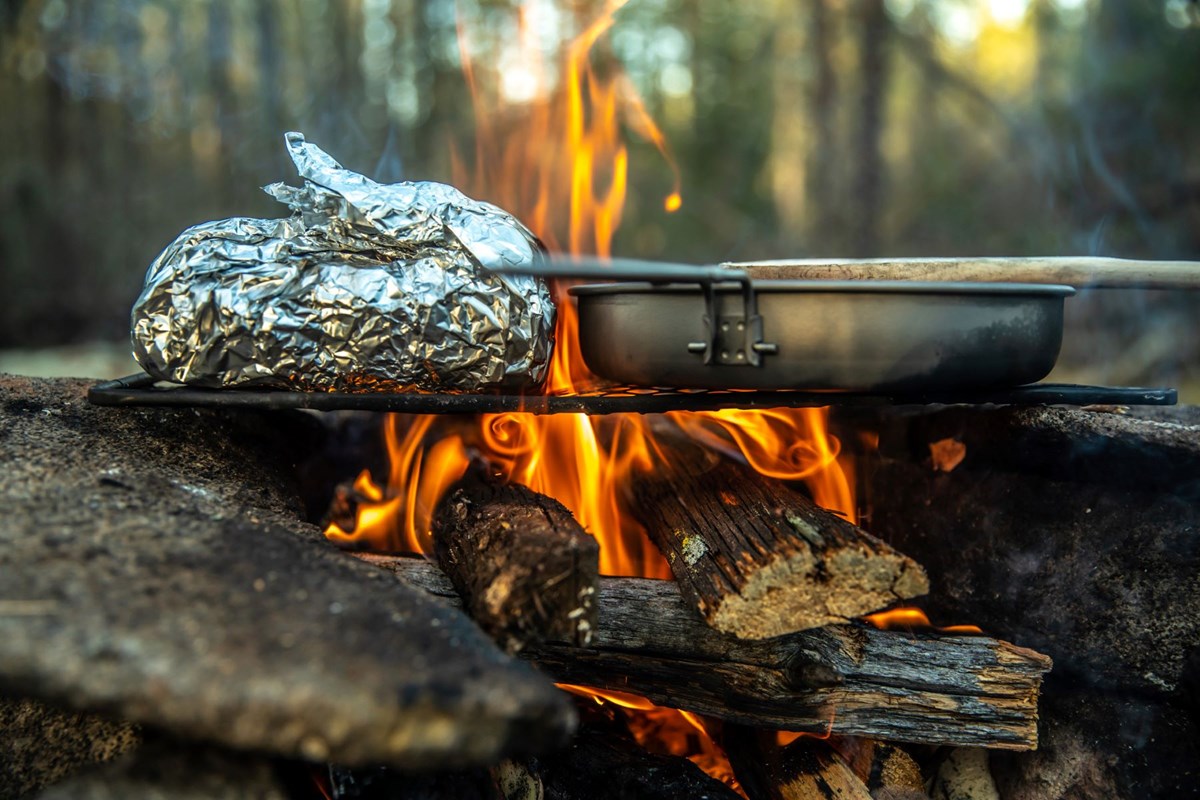 Campfire cooking store