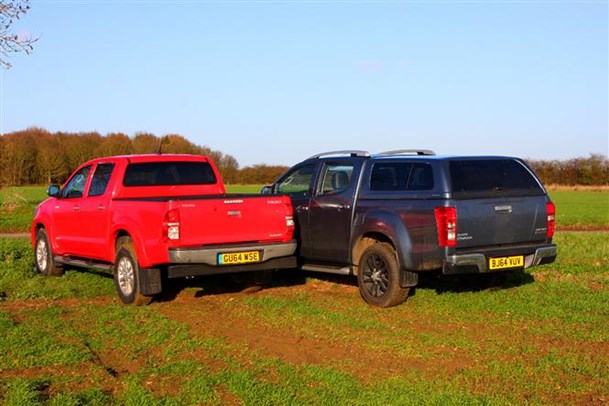 Toyota Hilux 3.0-litre 171 Invincible v Isuzu D-Max 2.5-litre 163 Utah