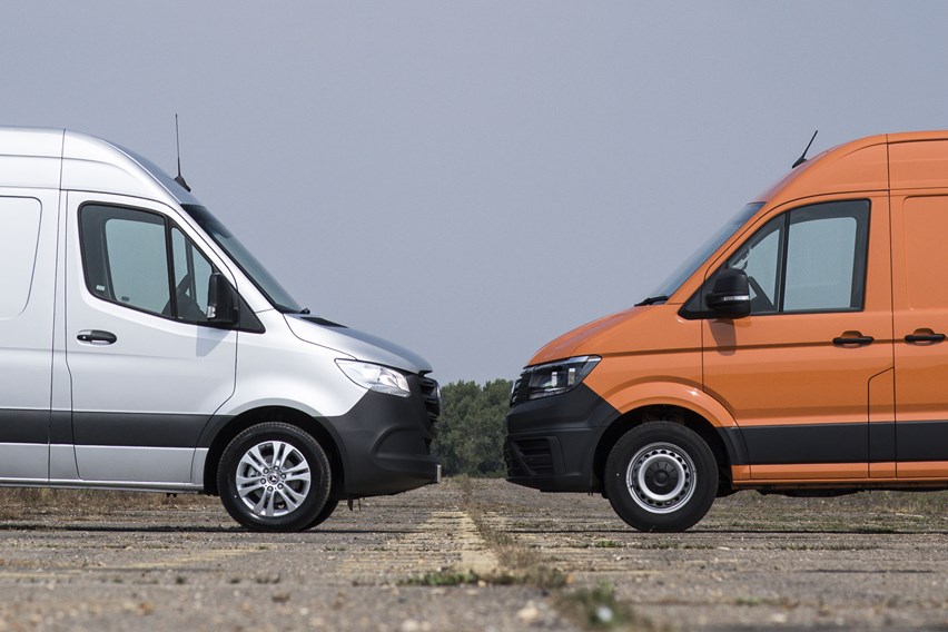 Mercedes Sprinter vs VW Crafter twin-test review - which premium large ...