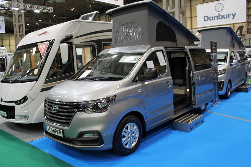 Campervans at the 2019 Caravan, Camping and Motorhome Show