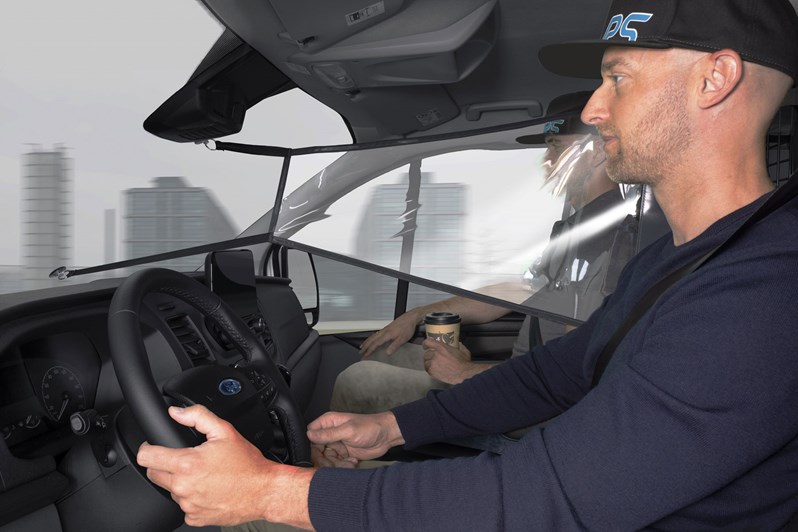 Social distancing protection shields for Ford Transit, Transit Custom ...