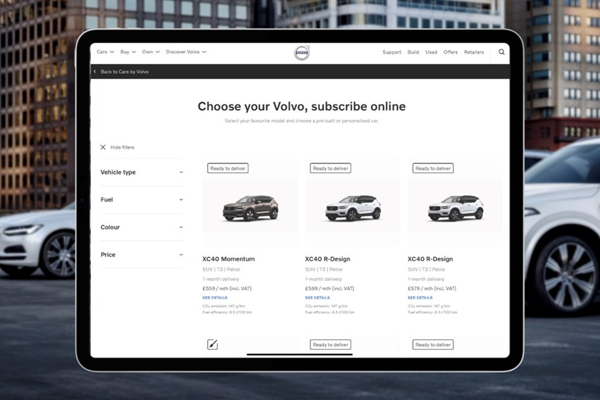 Care by Volvo subscription service guide