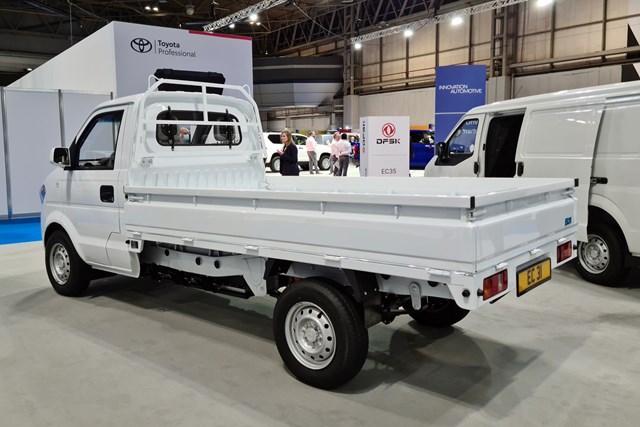 DFSK EC35 electric van and EC31 chassis cab at 2021 CV Show