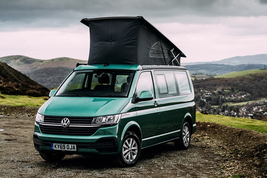 VW California Concept: plug-in hybrid campervan reveals twin sliding ...