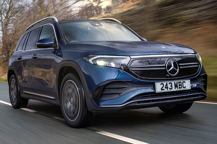 Mercedes-Benz EQB (2025) boot space & practicality