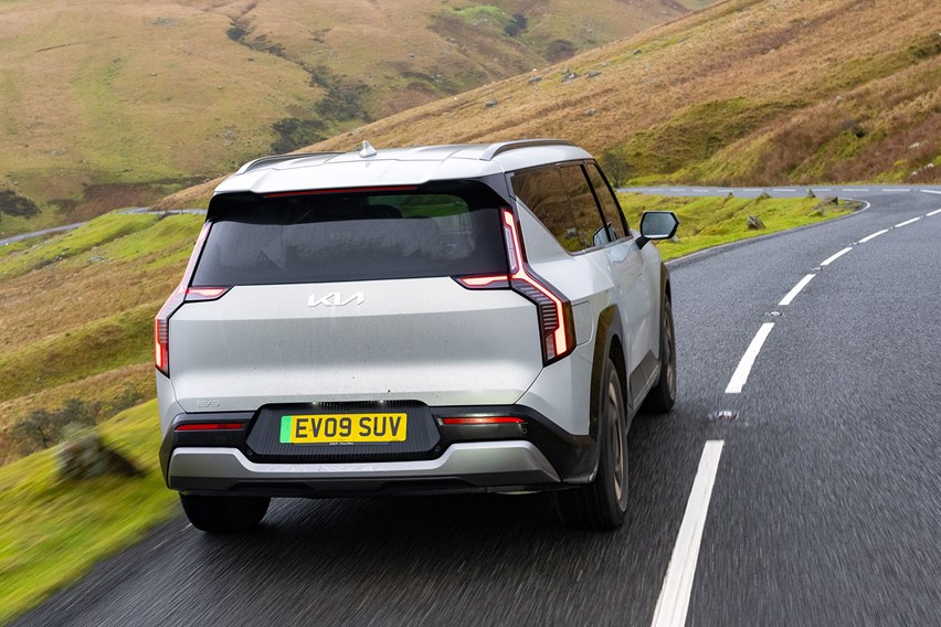 Kia EV9 (2025) boot space & practicality