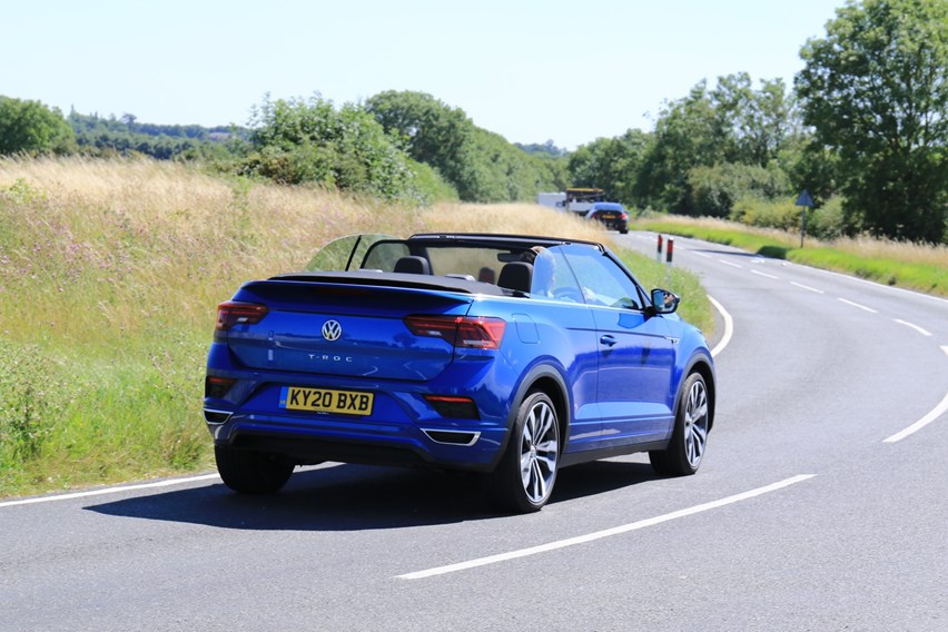 Volkswagen T-Roc Cabriolet (2024) boot space & practicality