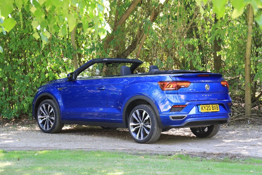 Volkswagen T-Roc Cabriolet (2024) boot space & practicality