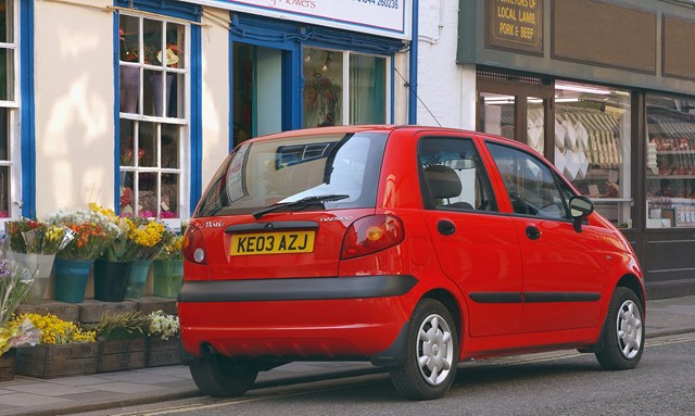 Used Daewoo Matiz Hatchback (1998 - 2005) boot space & practicality