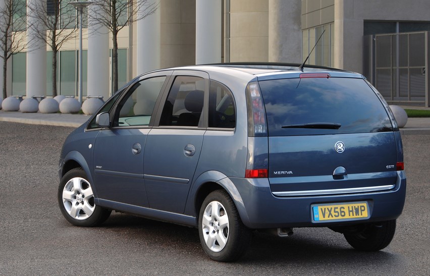 Used Vauxhall Meriva Estate (2003 - 2010) boot space & practicality