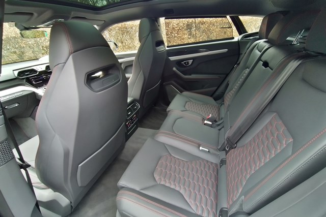 Lamborghini Urus (2025) boot space & practicality