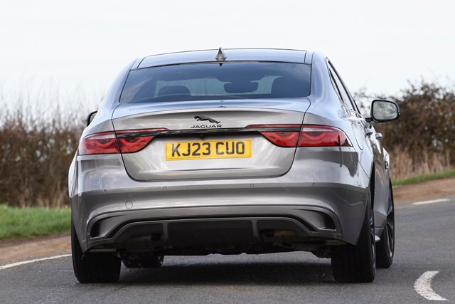 Jaguar XF (2024) boot space & practicality