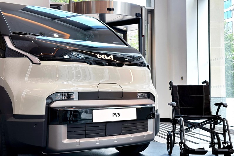 The Kia PV5 WAV - pure electric and wheelchair friendly
