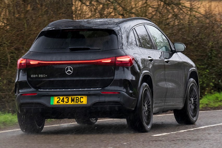 Mercedes-Benz EQA (2025) boot space & practicality