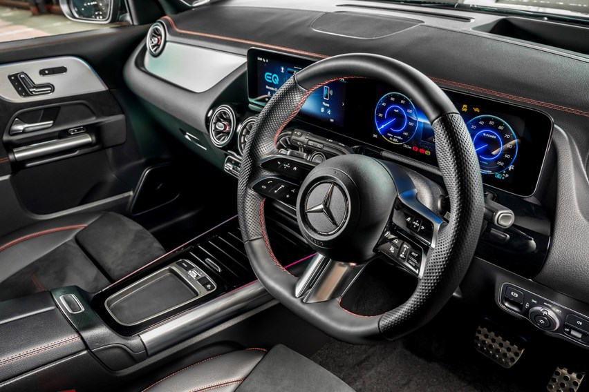 Mercedes-Benz EQA (2025) boot space & practicality