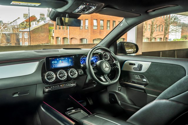 Mercedes-Benz EQA (2025) boot space & practicality