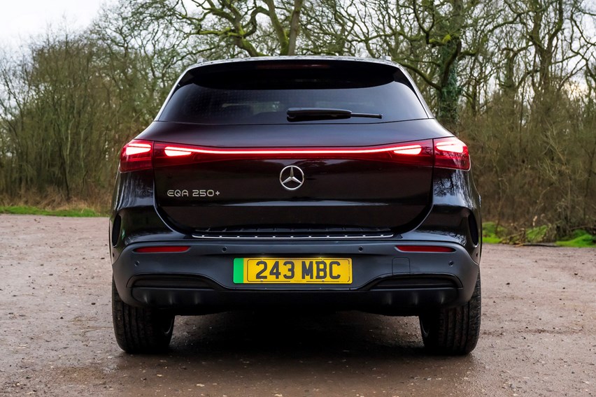 Mercedes-Benz EQA (2025) boot space & practicality