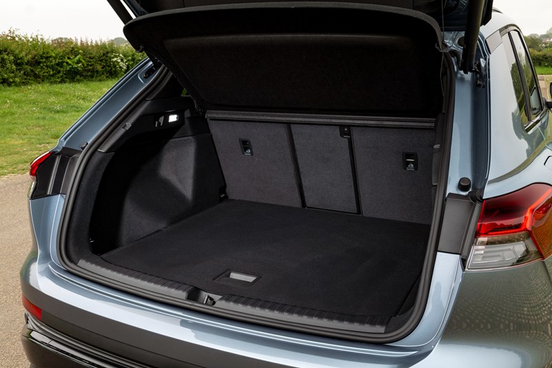 Audi Q4 E-Tron (2025) boot space & practicality