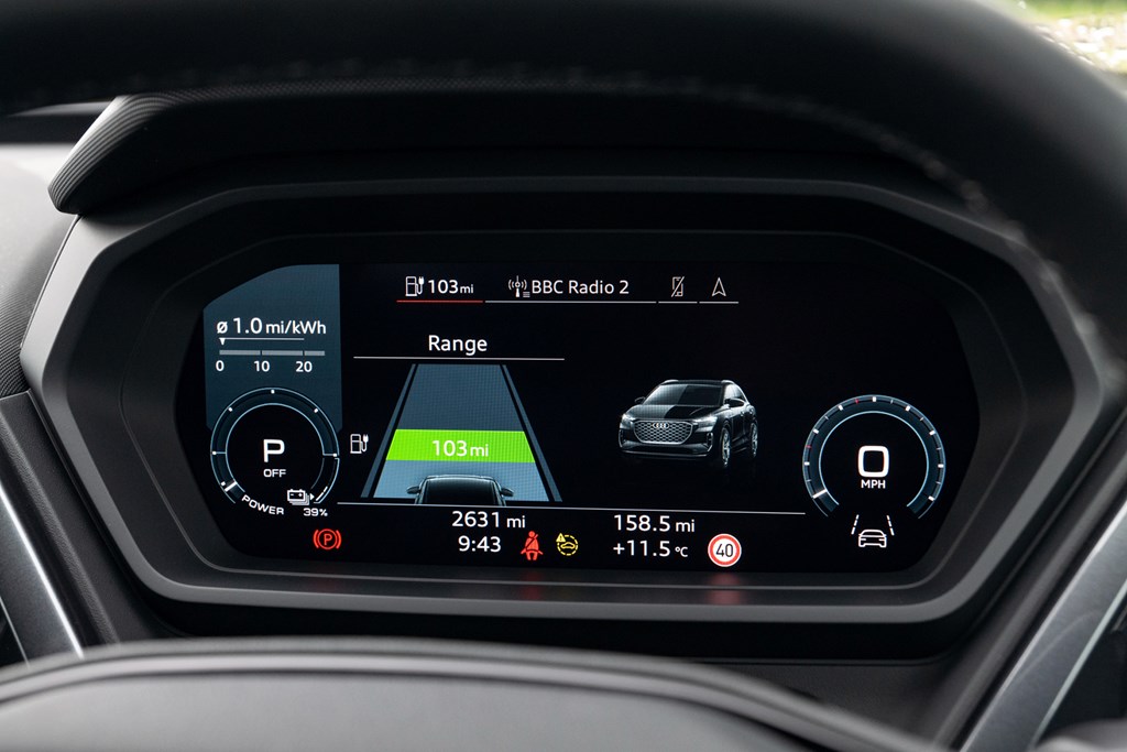 Audi Q4 E-Tron (2025) boot space & practicality
