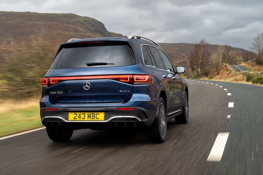 Mercedes-Benz EQB (2025) boot space & practicality