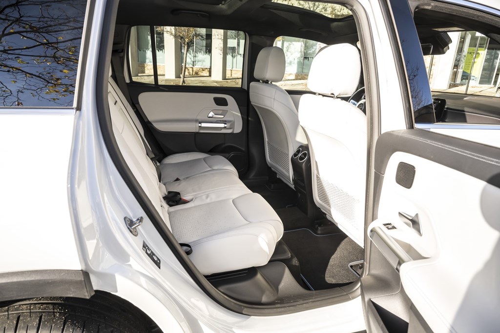 Mercedes-Benz EQB (2023) boot space & practicality