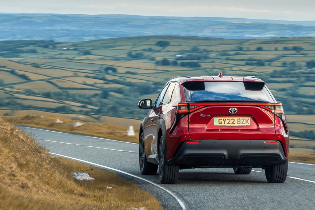 Toyota bZ4X (2025) boot space & practicality