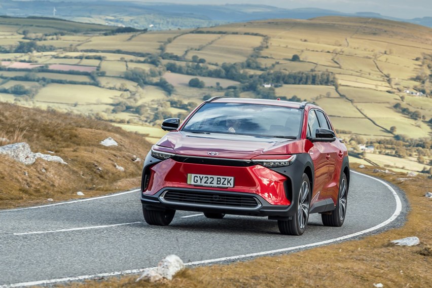 Toyota bZ4X (2025) boot space & practicality