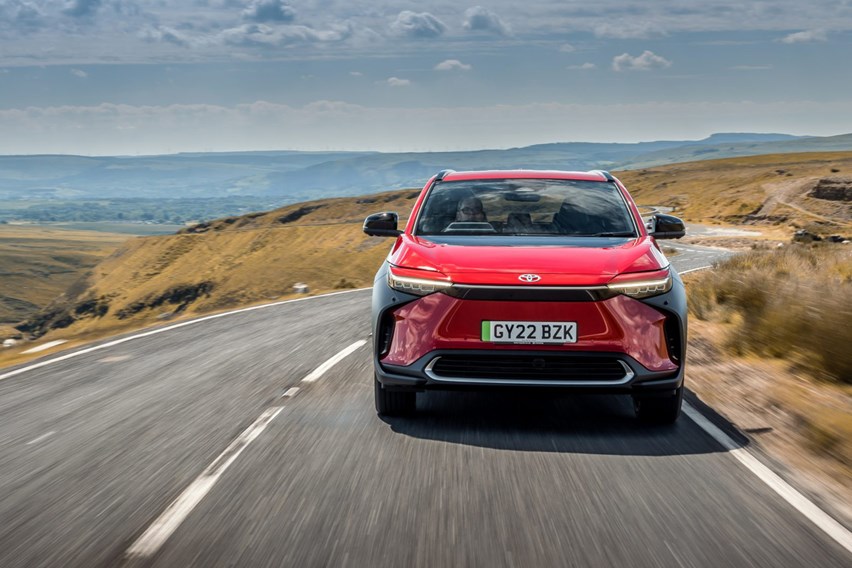 Toyota bZ4X (2025) boot space & practicality