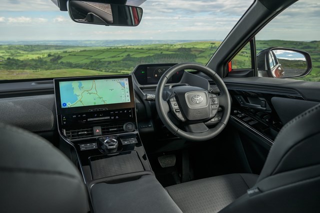 Toyota bZ4X (2025) boot space & practicality