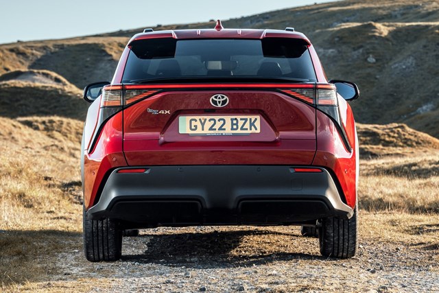 Toyota bZ4X (2025) boot space & practicality