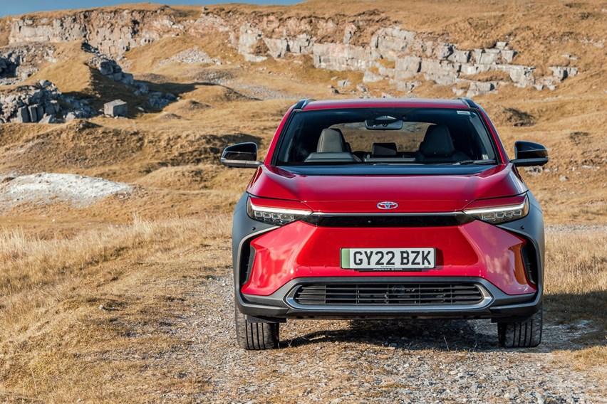 Toyota bZ4X (2025) boot space & practicality