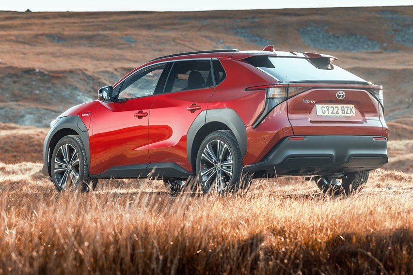 Toyota bZ4X (2025) boot space & practicality